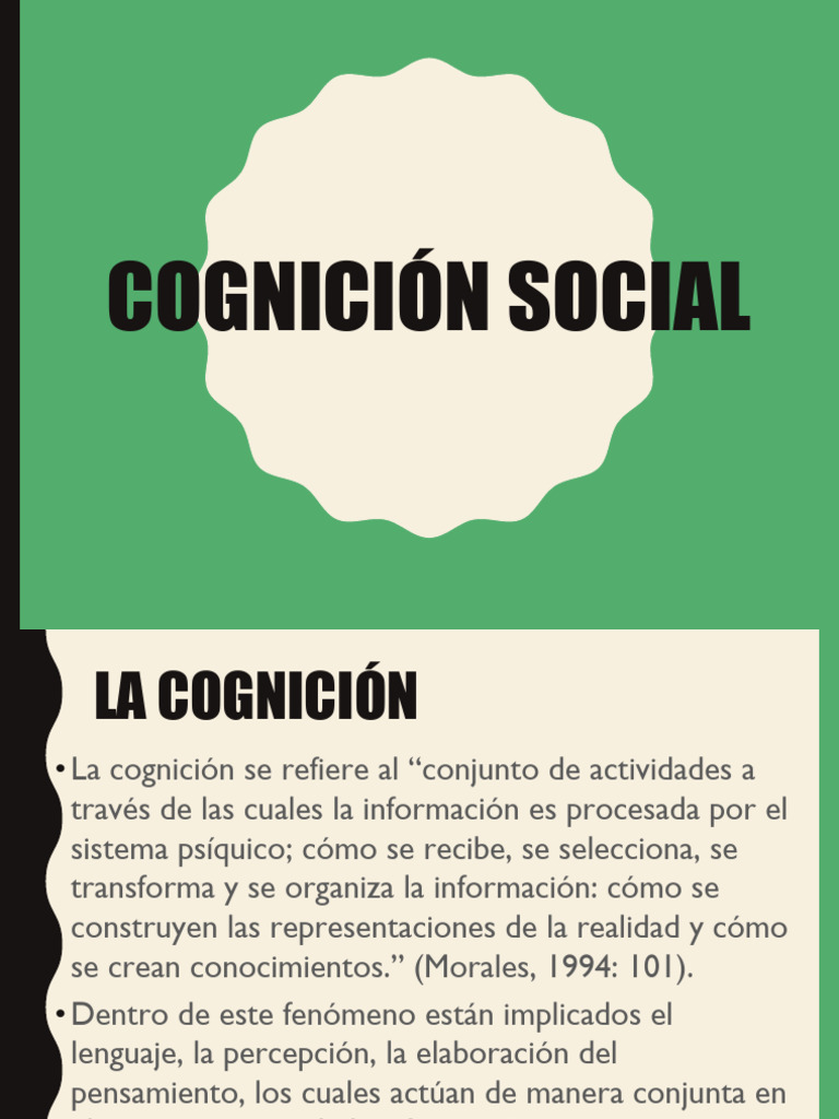 cognicion social | PDF | Cognición | Pensamiento