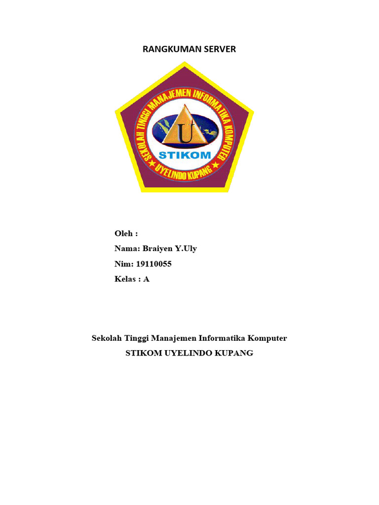 Rangkuman Server | PDF | Komputer | Teknologi & Rekayasa
