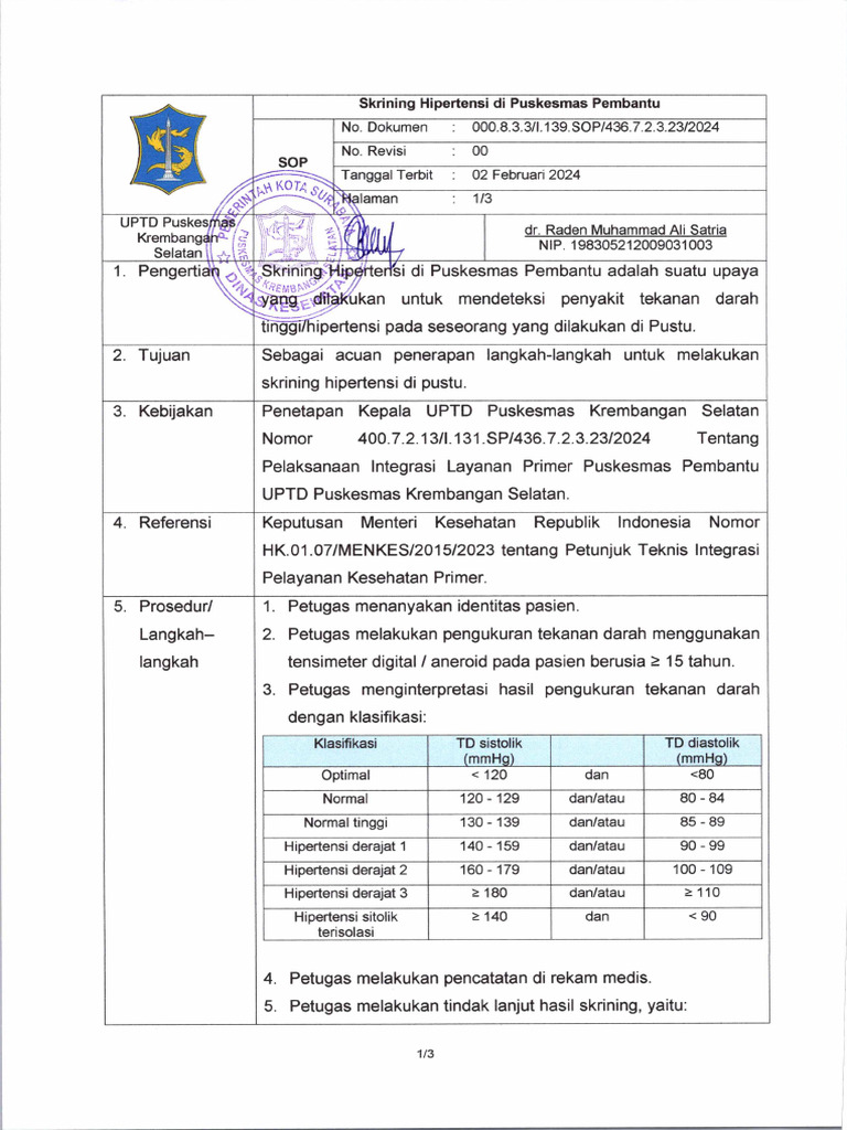 Skrining Hipertensi | PDF