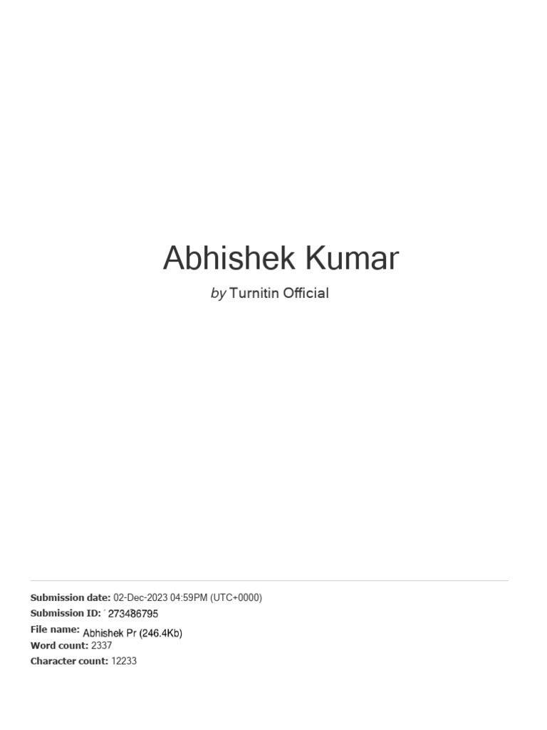BT4487 Project Plag Report | PDF | Cyberspace | Computing
