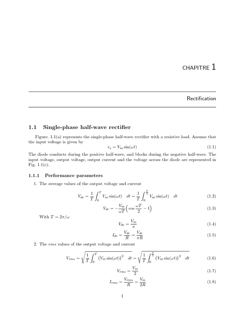 Chap3 Uncontrolled Rectification - 2 | PDF | Rectifier | Electrical Equipment