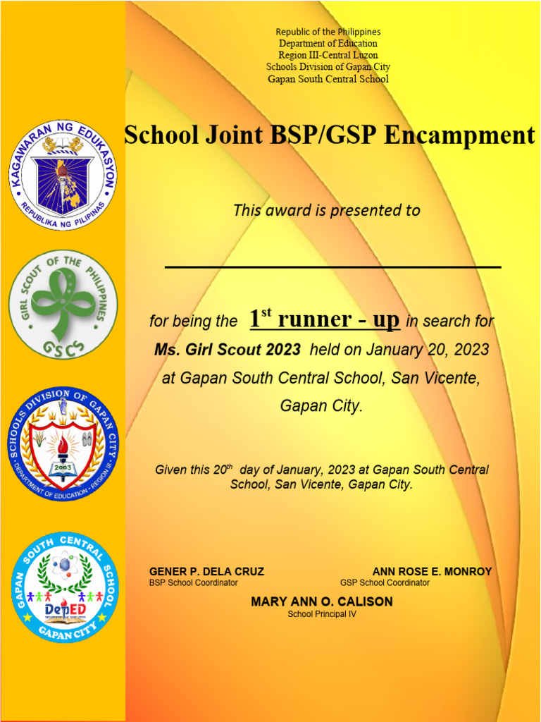 GSP-CERTIFICATE | PDF