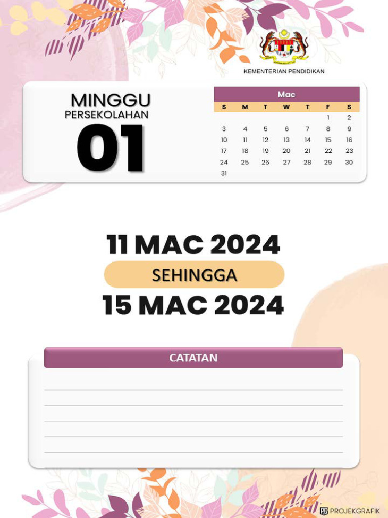 Pembahagi Minggu D1-B by PROJEKGRAFIK | PDF