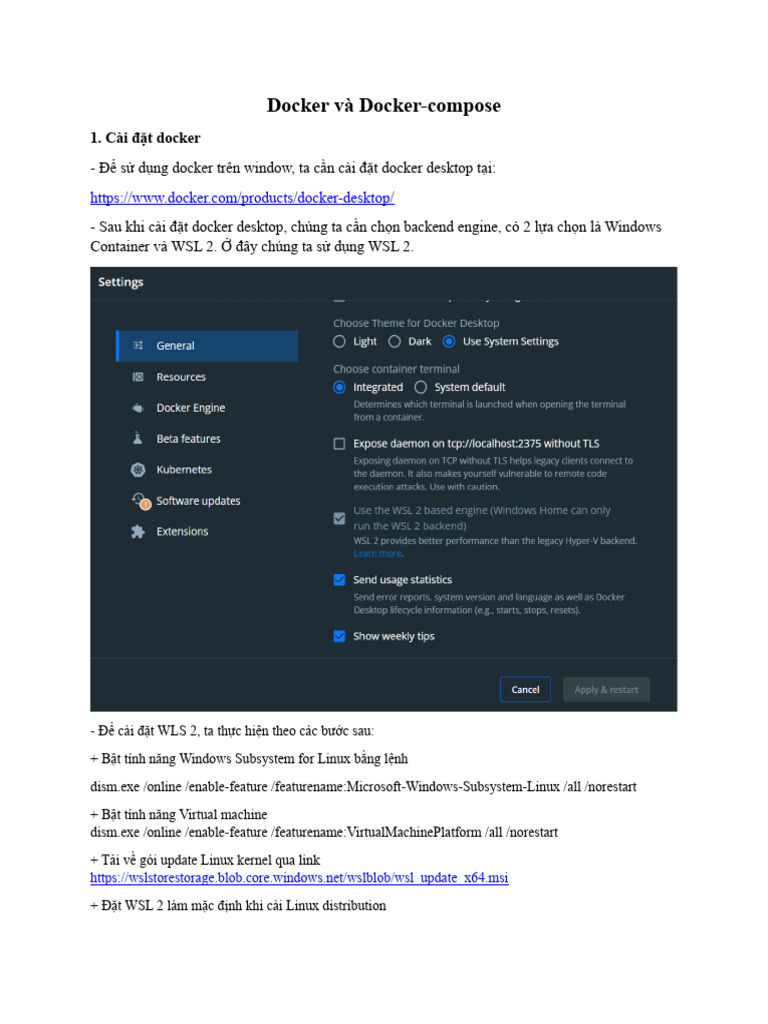 Docker và Docker-compose | PDF