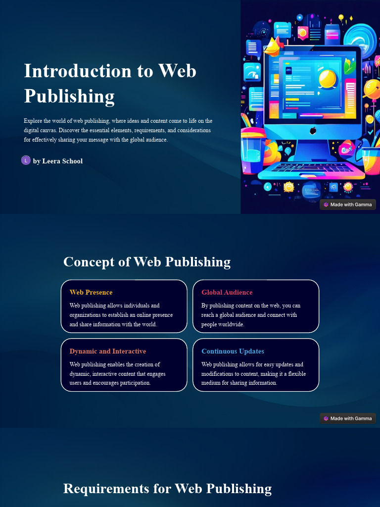 Introduction to Web Publishing Essentials | PDF | World Wide Web ...