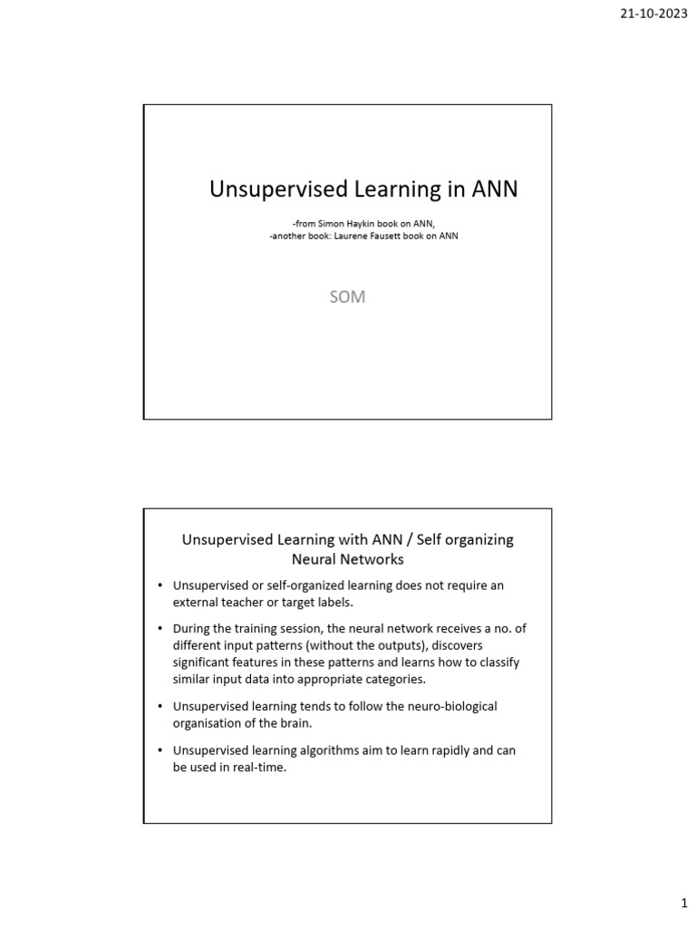 9 Som | Download Free PDF | Cluster Analysis | Machine Learning
