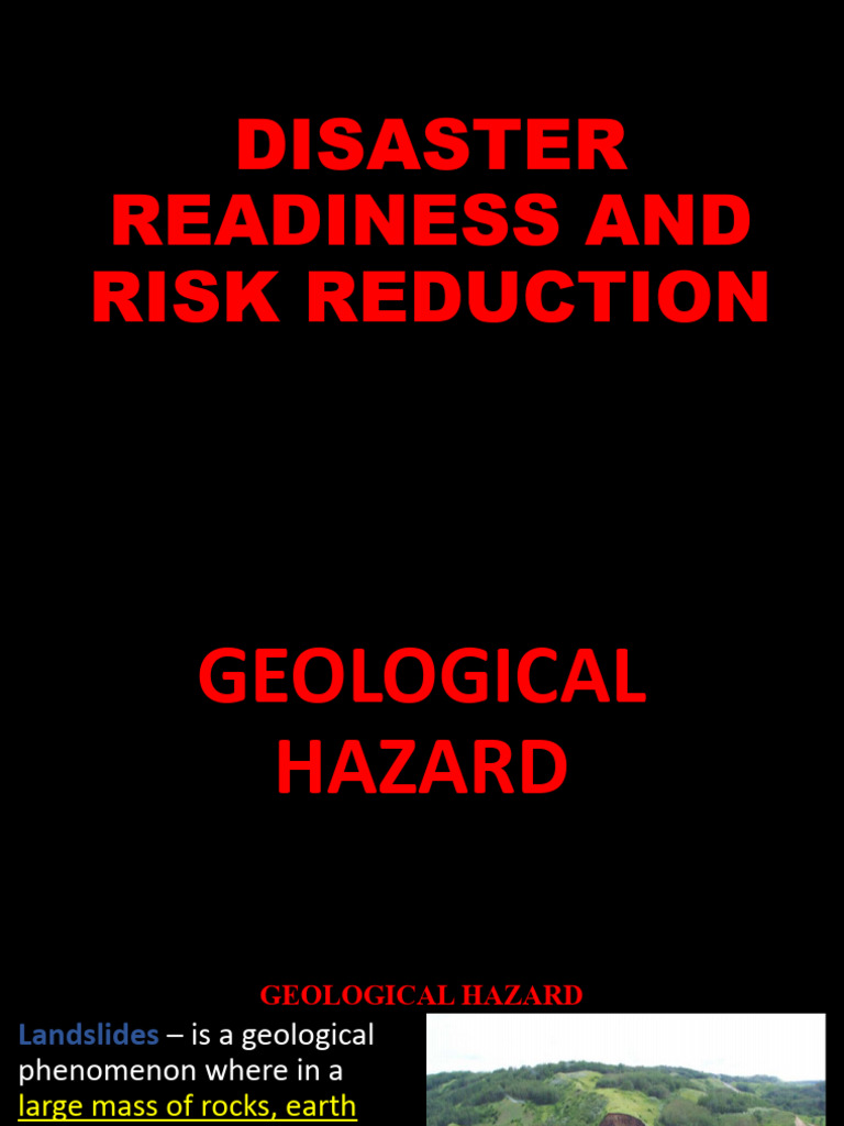 DRRR 2Q Week 1 2 Lesson 1 and 2 Geological Hazard Landslide and ...