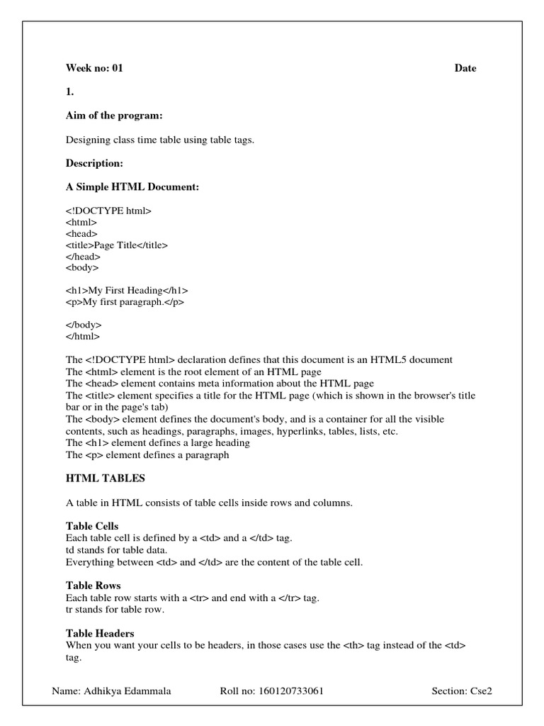 Iwt | PDF | Hyperlink | Html Element