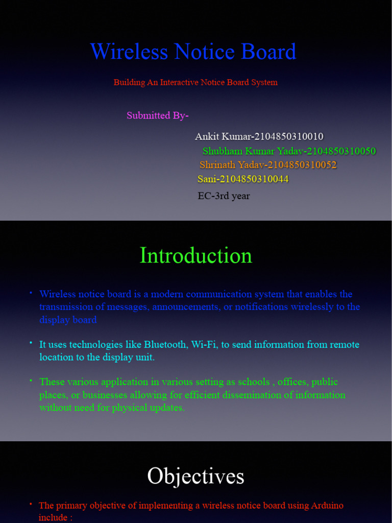 Ankit 3 PPT Presentation | PDF | Wireless | Wi Fi