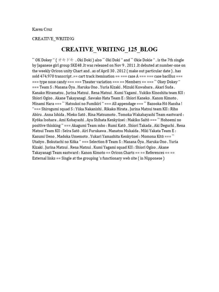 SKE48's "Oki Doki" Single Overview | PDF