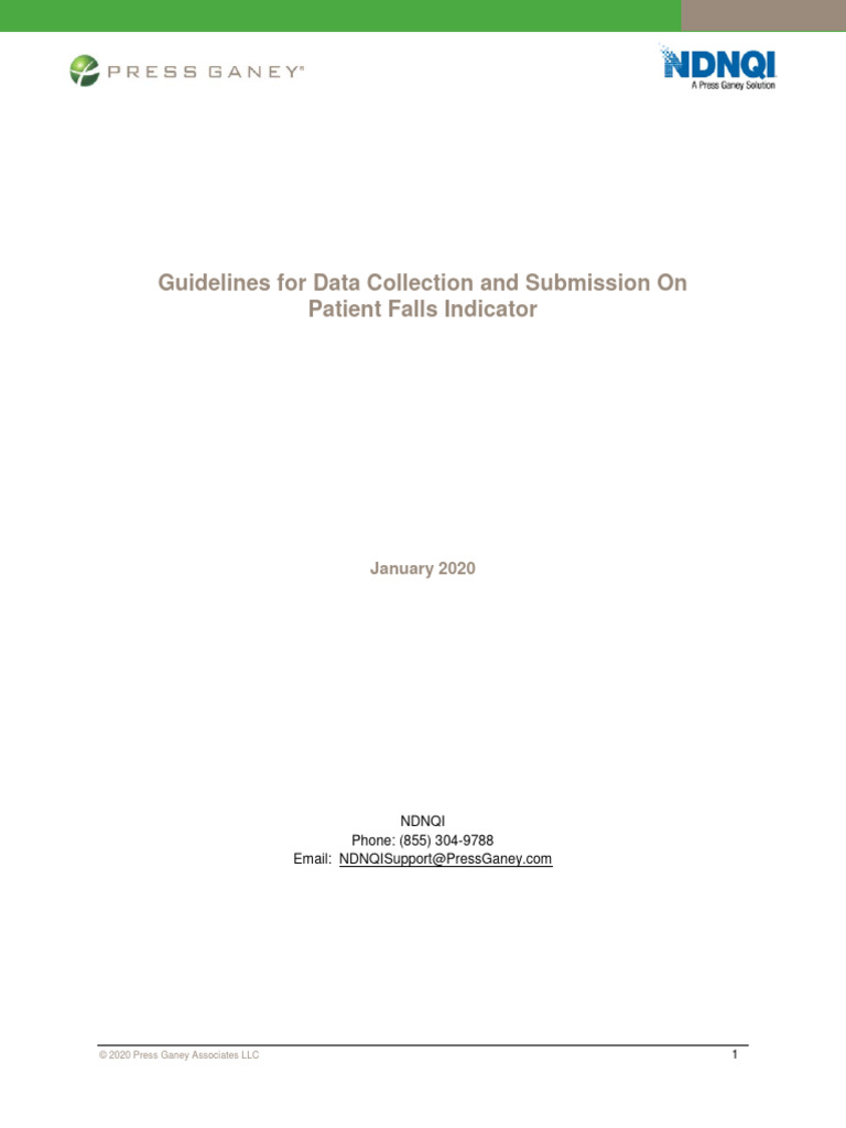 Patient Falls Data Collection Guidelines | PDF | Wound | Infants