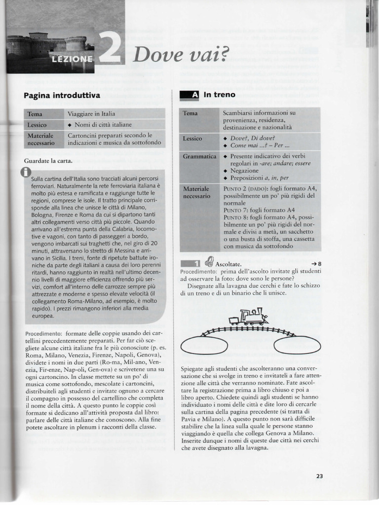 Lezione 2 guida A1 | PDF