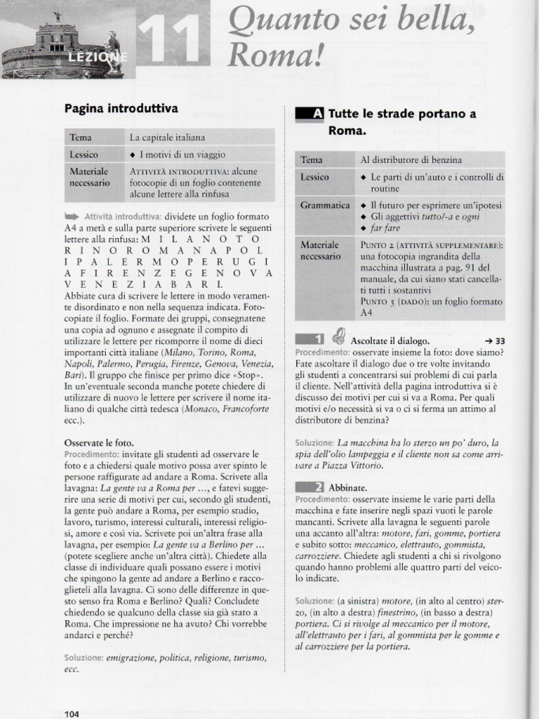 Lezione 11 Guida A2 | PDF