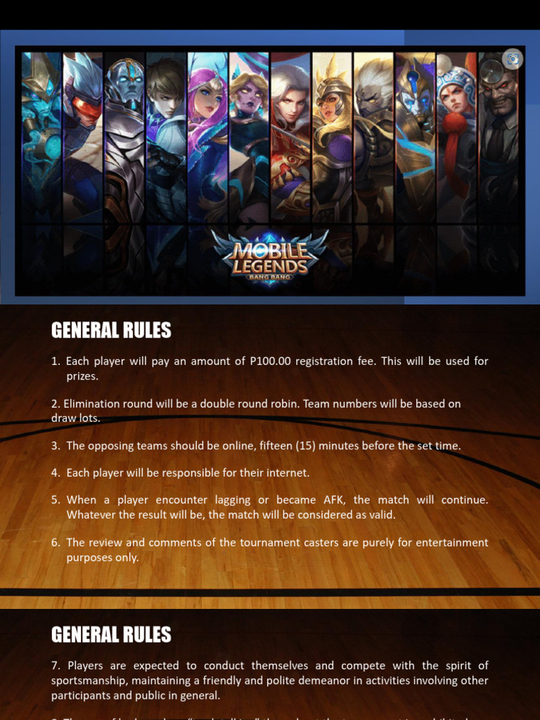 Tournament Rules and MVP Guidelines | PDF | Sports & Recreation | Games ...