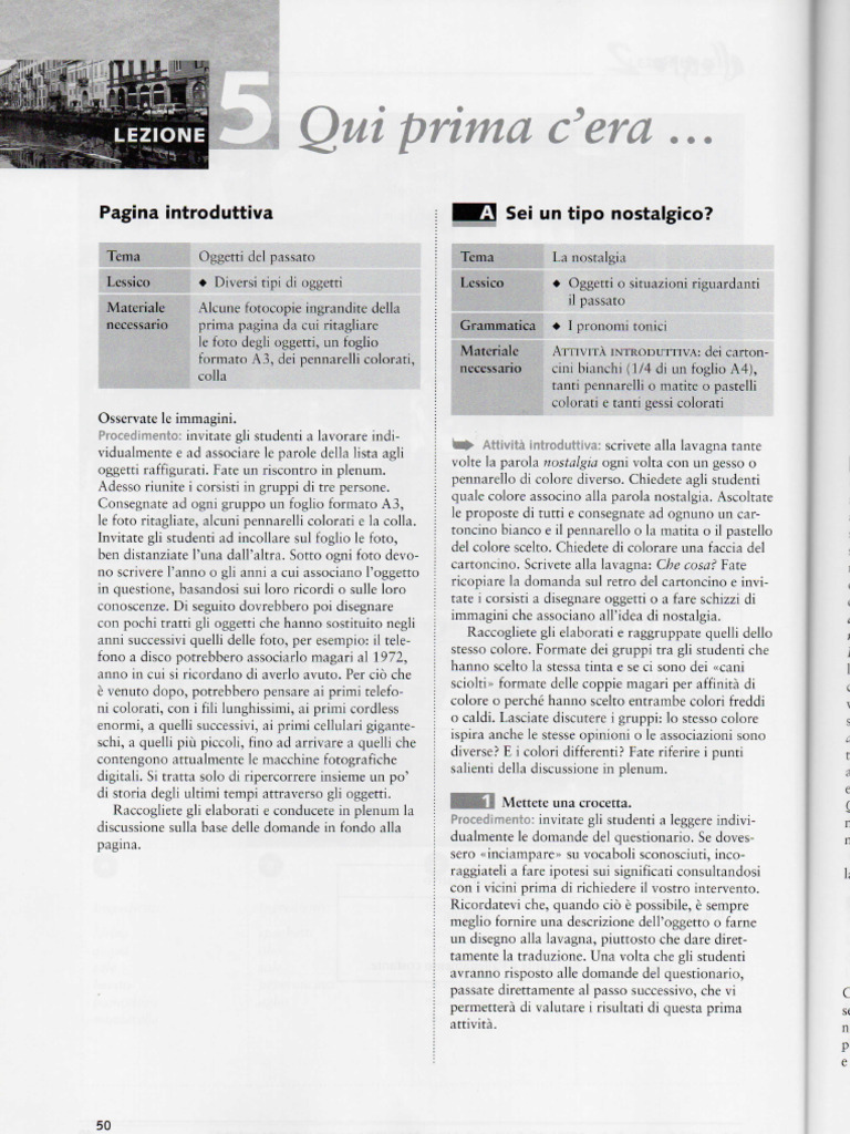 Lezione 5 guida A2 | PDF