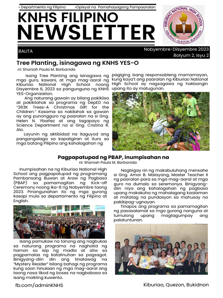 School Publication- Filipino | PDF