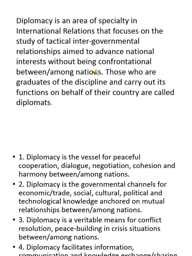 Diplomacy | Download Free PDF | Diplomacy | Negotiation