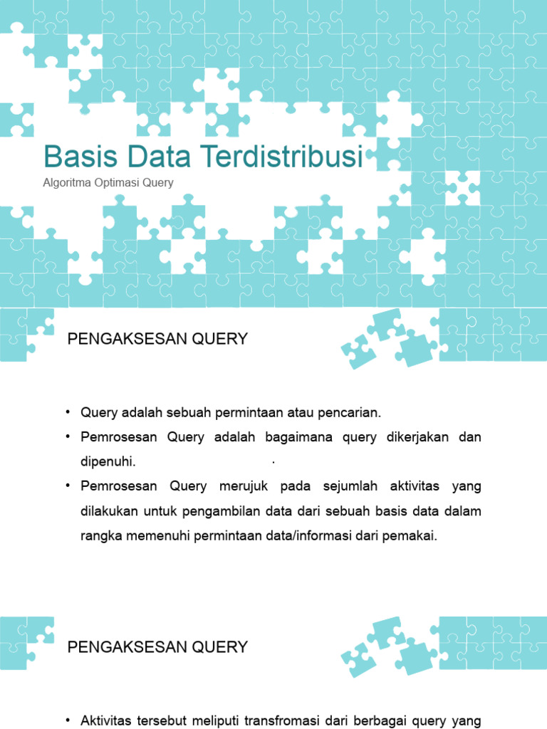Algoritma Optimasi Query | PDF | Metode & Bahan Ajar | Komputer