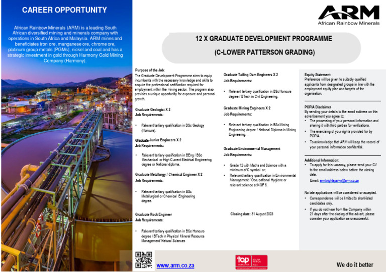 Graduate Development Programme | Download Free PDF | Mining | Engineering