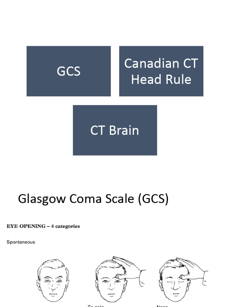 GCS and CT Brain Injury Assessment | PDF | Traumatic Brain Injury ...
