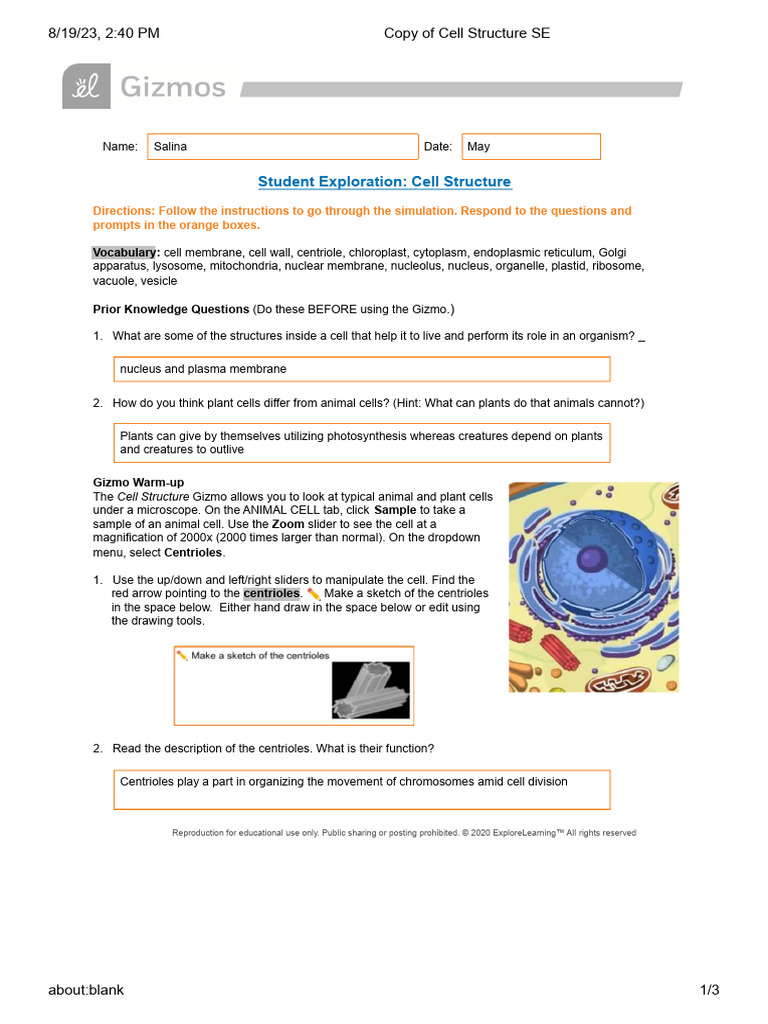 Biochemistry Molecular Biology And Cell Biology (BIOSCI 52). Assignment ...