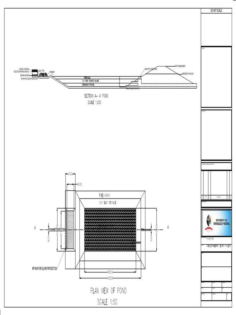 Final Pond Drawing | Download Free PDF | Deep Foundation | Hydraulic ...