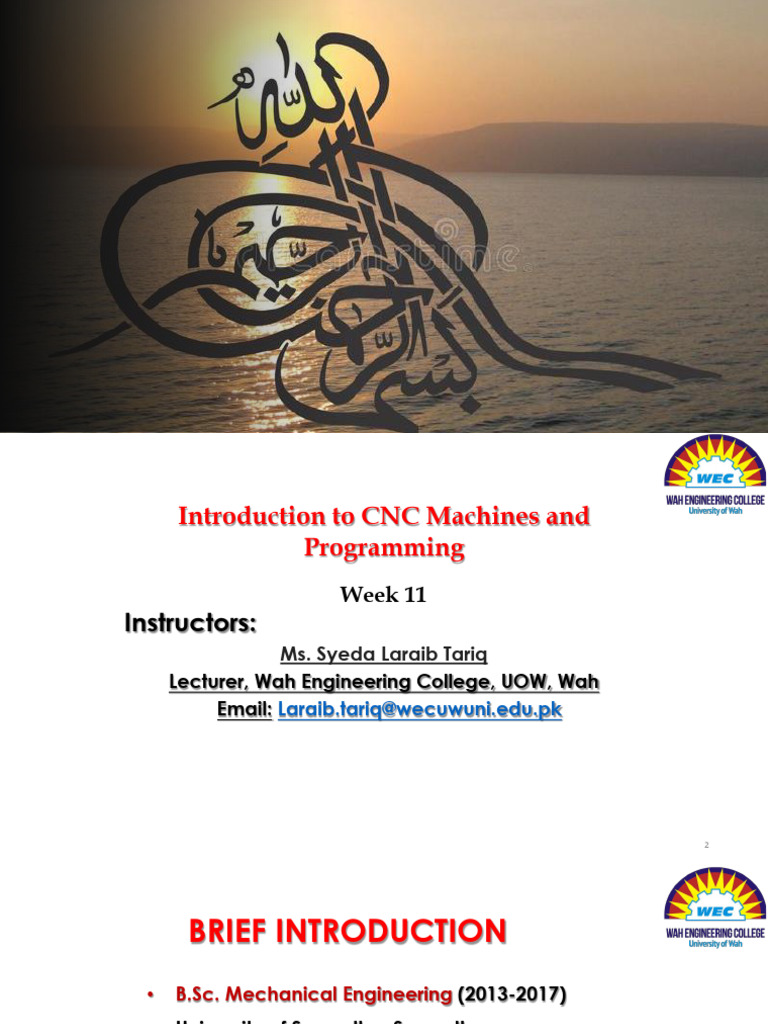 Lecture 5 Cnc Programming G And M Codes Pdf Numerical Control Cartesian Coordinate System
