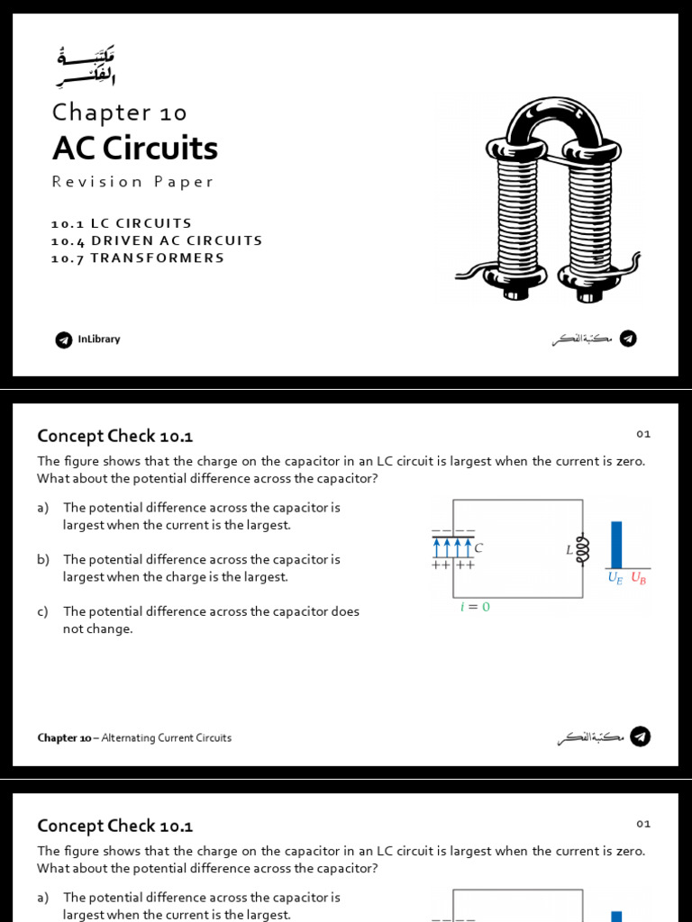 12th Class Physics: AC Circuits Overview | PDF | Inductor | Voltage
