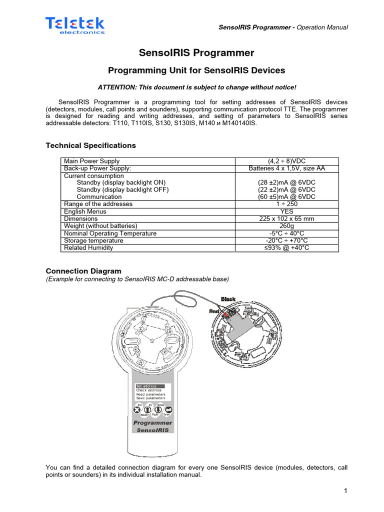 IRIS Programmer-Manual EN 022012 | PDF | Menu (Computing) | Sensor