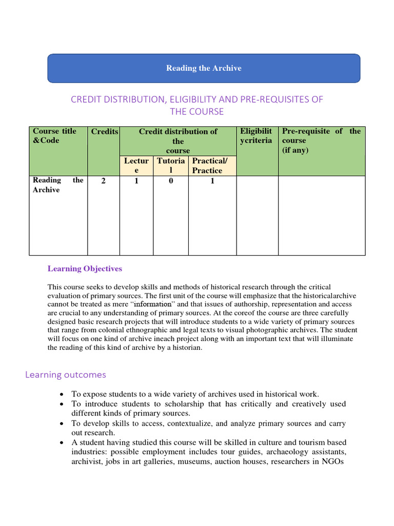 Reading The Archive | Download Free PDF | Primary Sources | Archive