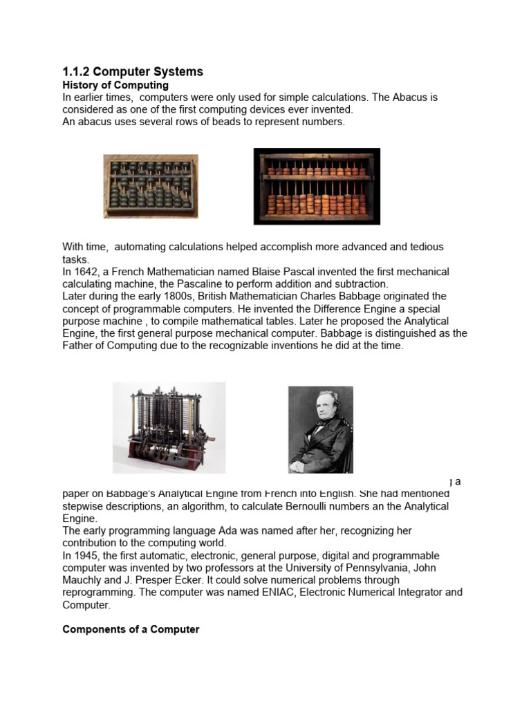 History of Computing | PDF | Computer Data Storage | Central Processing Unit