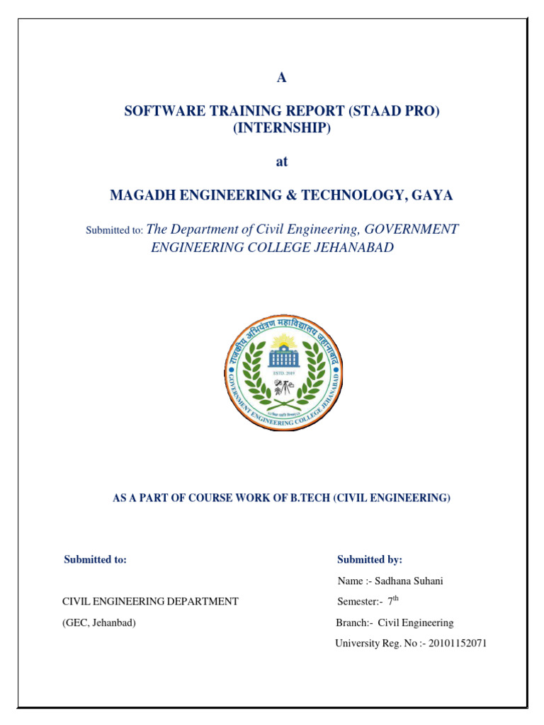 Internship Training Report STADD PRO - Removed | Download Free PDF | Computing