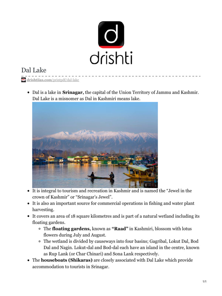 Dal Lake | PDF
