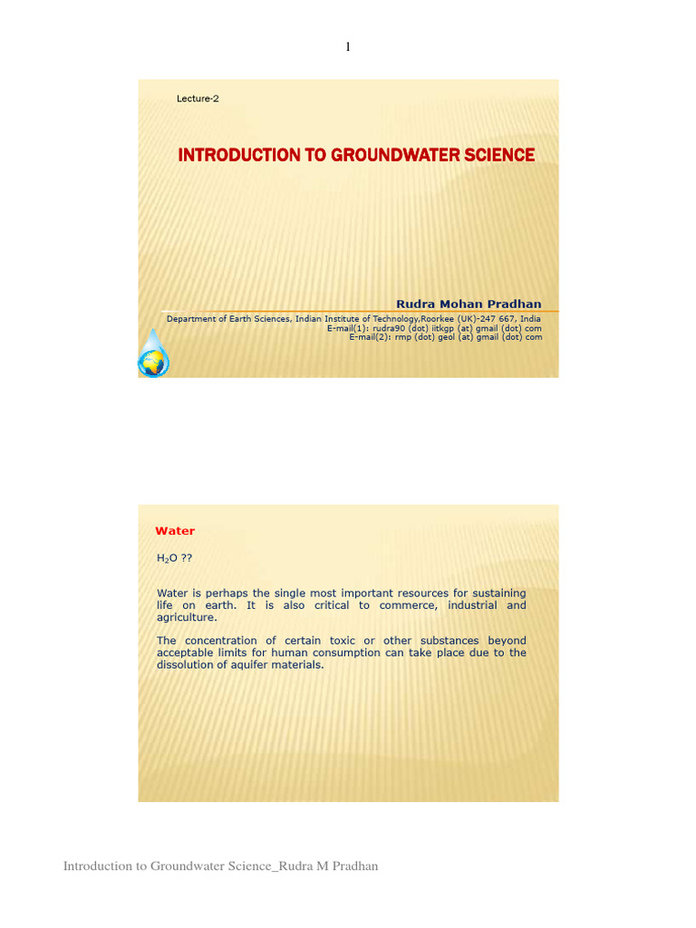 Introduction To Groundwater Science by R | PDF | Aquifer | Groundwater