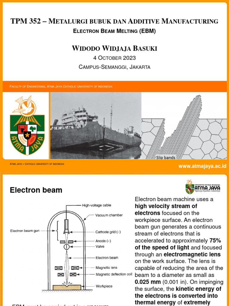 6 - 7 - ElectronBeamMelting | PDF | Electron | Industrial Processes