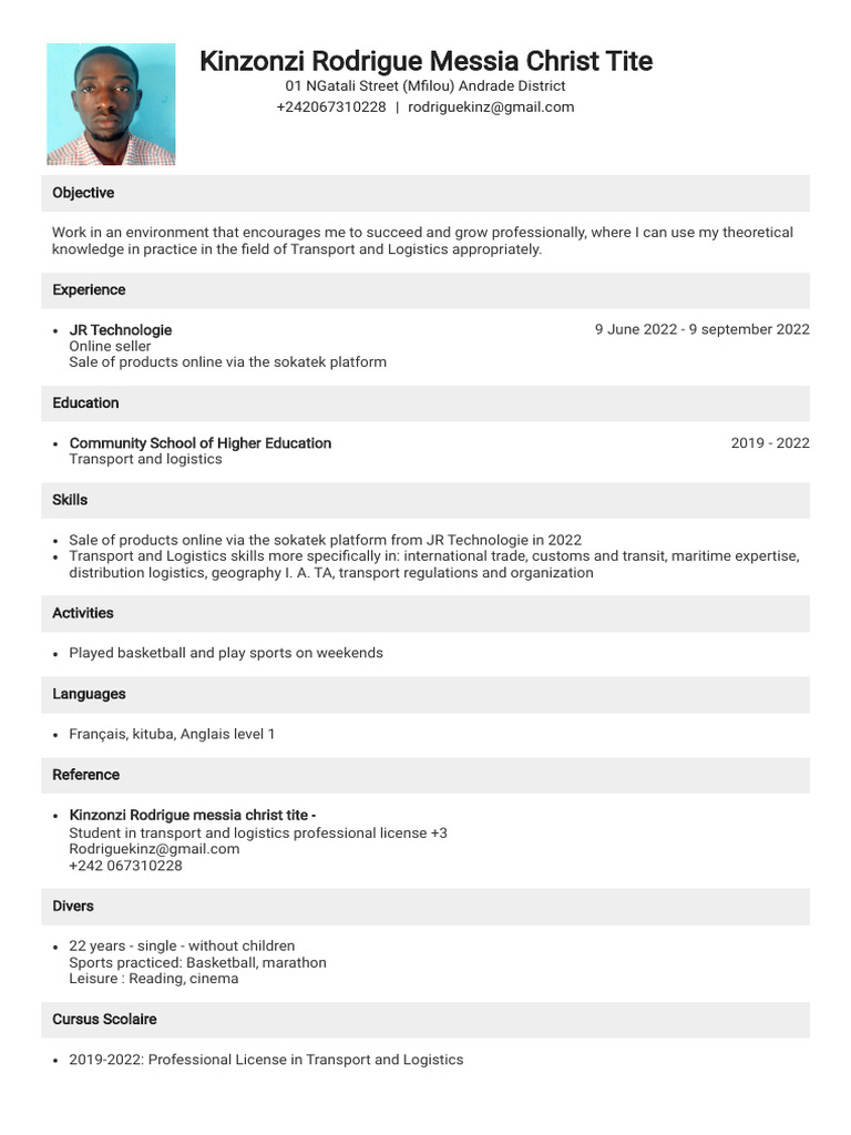 English CV | PDF | Business