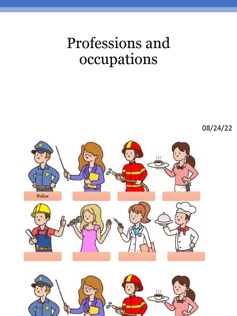 Professions and Occupations | PDF