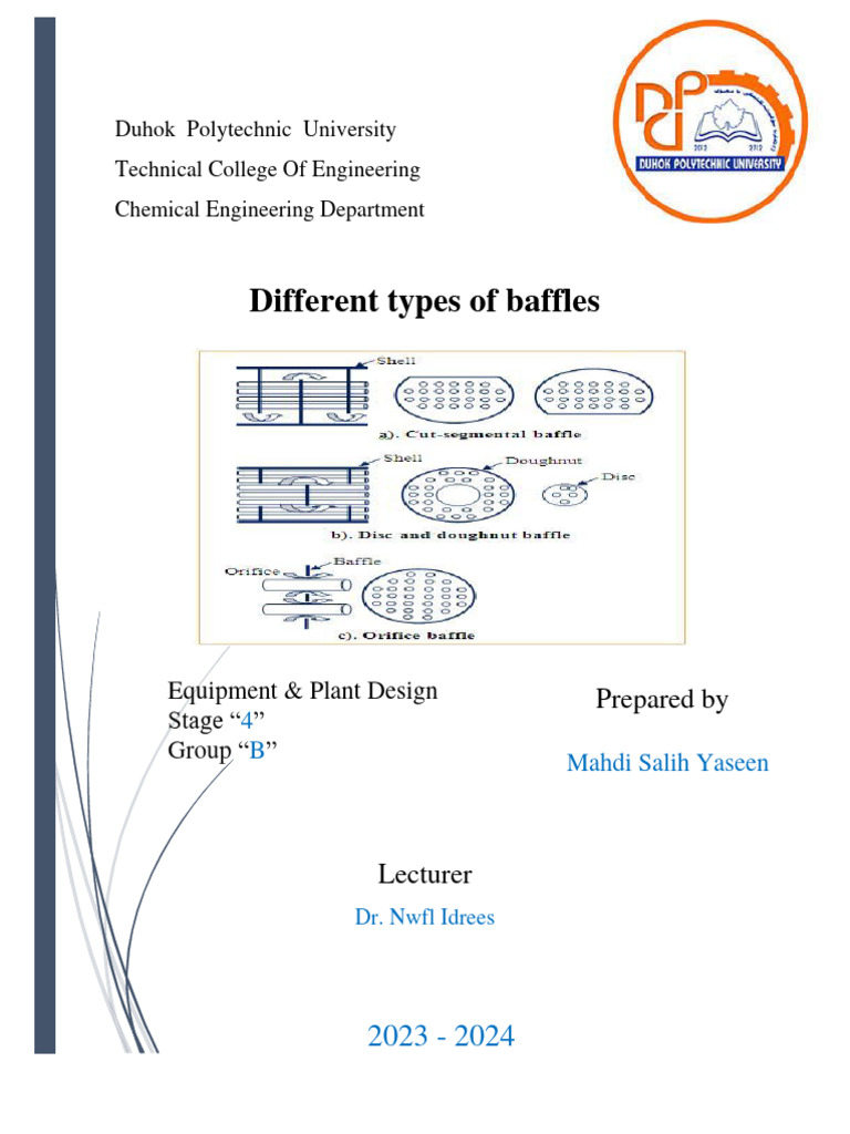 Baffles types | PDF | Heat Exchanger | Heat