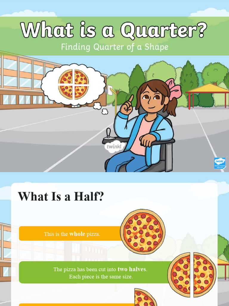 T N 10012 What Is A Quarter Finding Quarter of A Shape Powerpoint Ver 2 ...