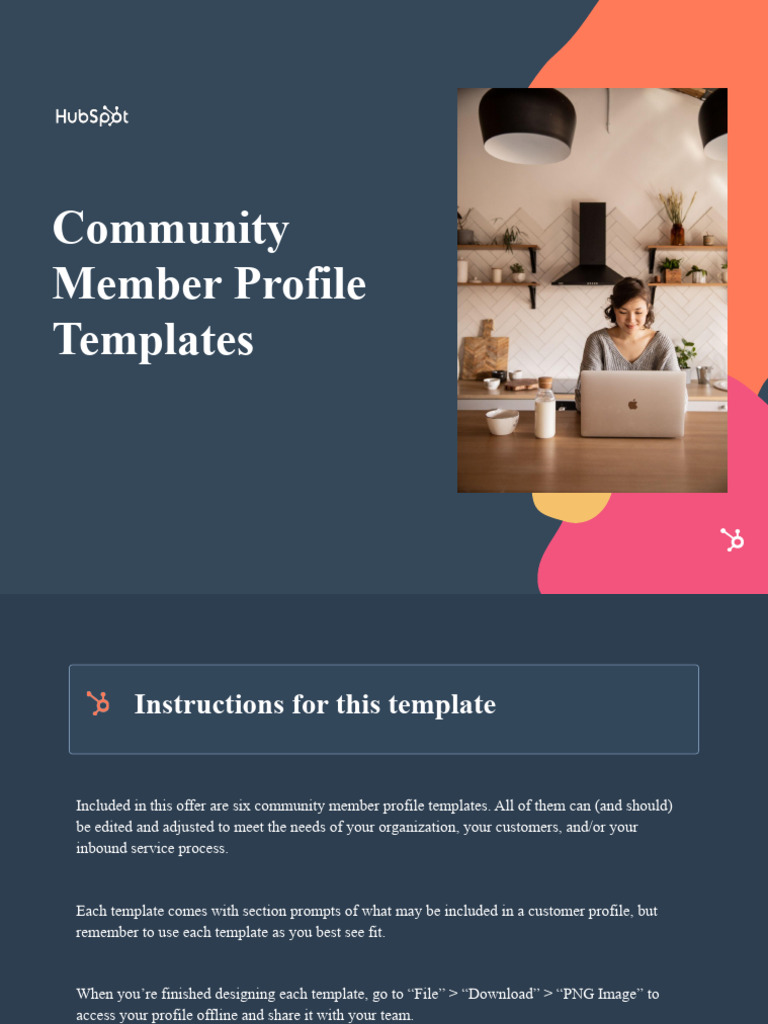 Community Member Profile Templates | PDF | Human Communication | Social ...