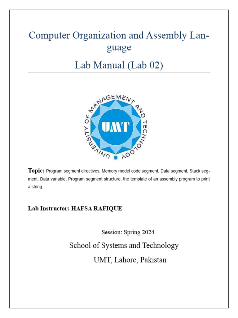 COAL Lab 2 | PDF | Integer (Computer Science) | Pointer (Computer Programming)