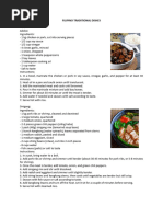 Satti de Zamboanga Recipe Guide | PDF | Sauce | Taste