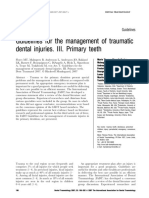 IADT Guidelines for Tooth Avulsion Management | PDF | Dentistry ...