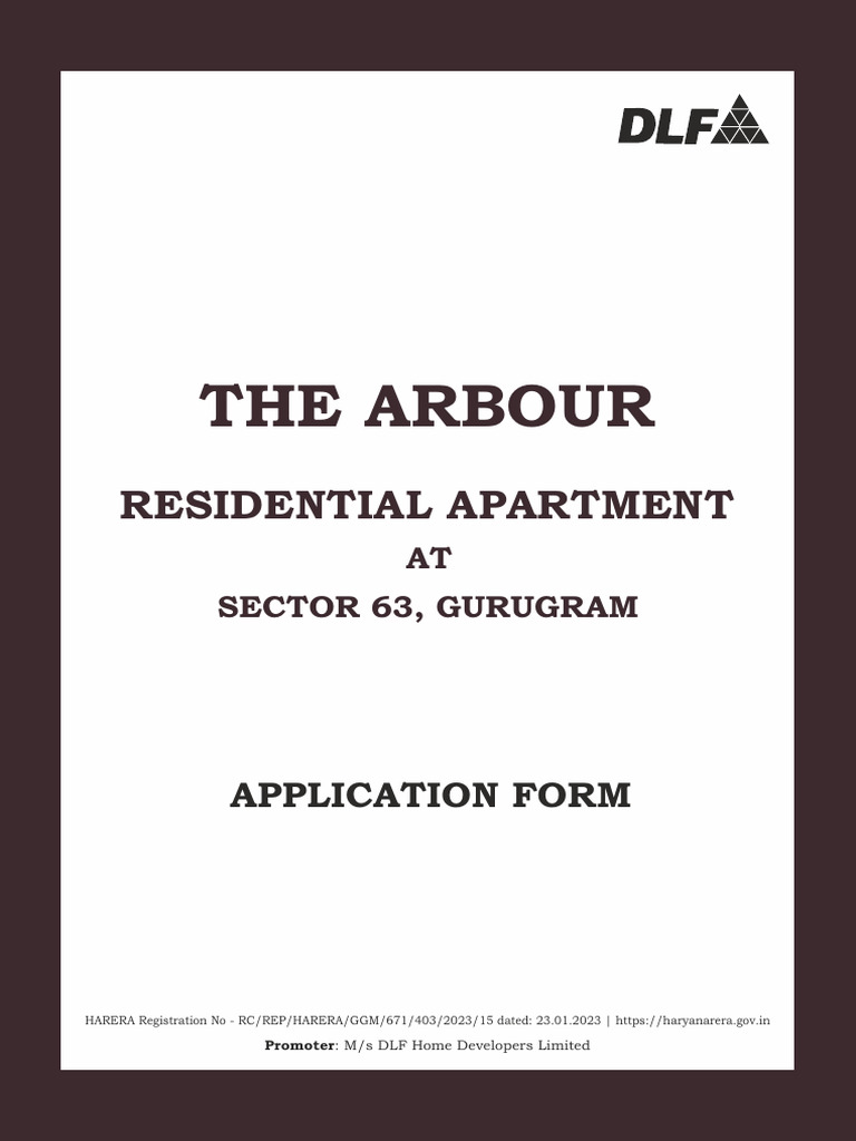 The Arbour Application Form | PDF | Interest | Taxes