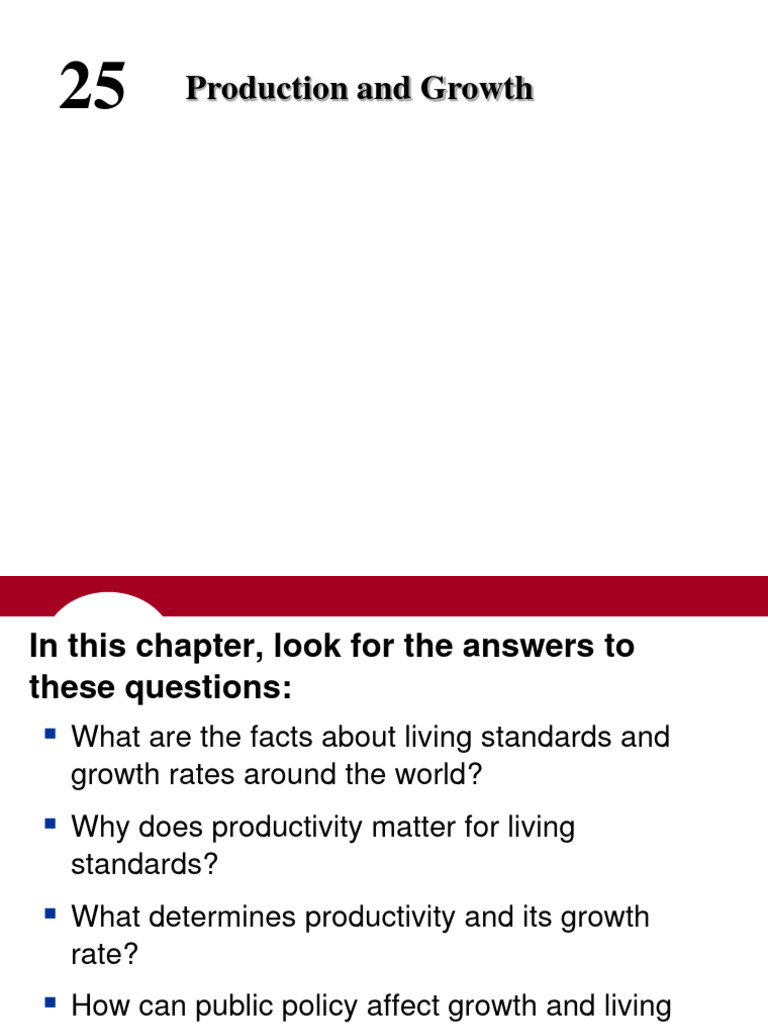 princ-ch25-presentation | PDF | Economic Growth | Production Function