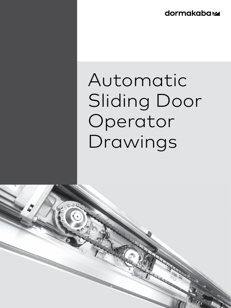Doka Auto Sliding Door Operator Drawings Booklet 0917 Aus PDF | PDF ...