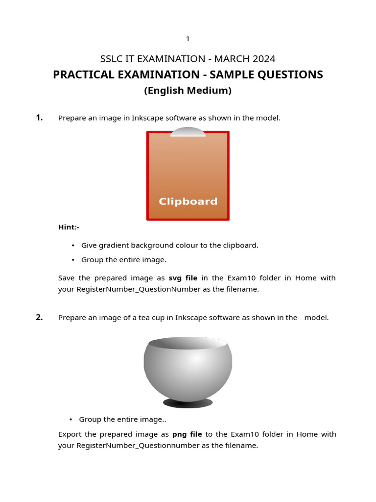 SSLC IT Practical Exam Guide | PDF | Computer File | Filename