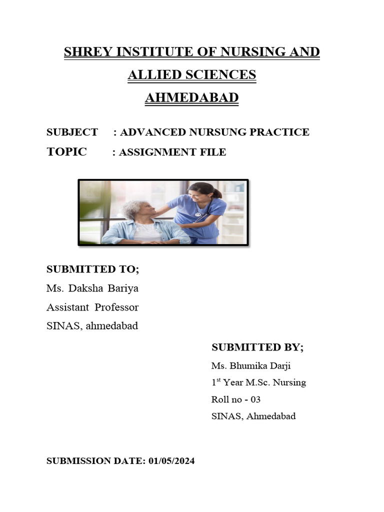 FP For Fy MSC All Assignment-1-8 | PDF | Health Sciences | Medicine