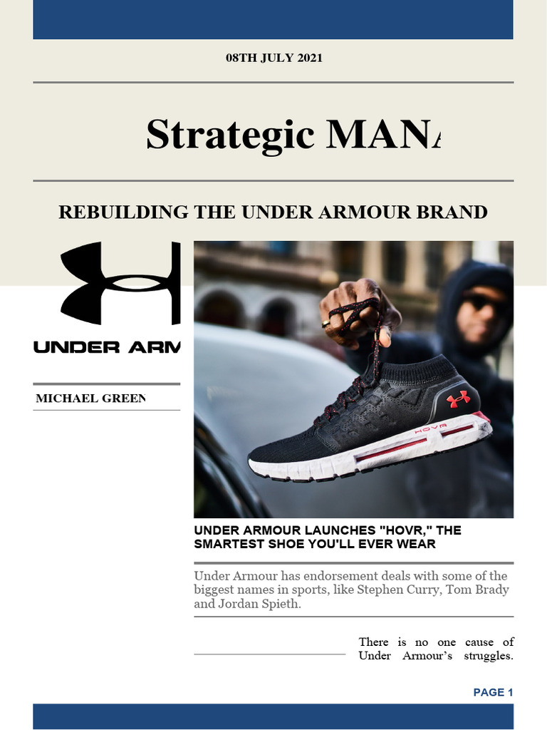 Assessment Case Study - Under Armour | PDF | Nike | Business
