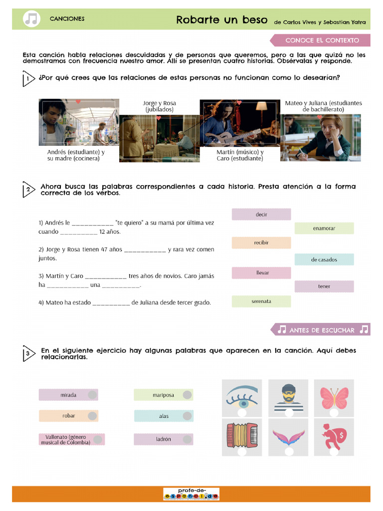 Robarte Un Beso Carlos Vives y Sebastian Yatra | PDF